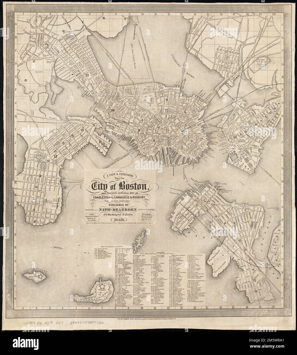 A new & complete map of the city of Boston, and precincts including ...