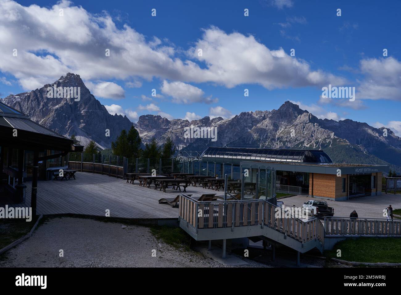 Sexten, Italy - September 19, 2022 - the premium 10-seater “HELMJET ...