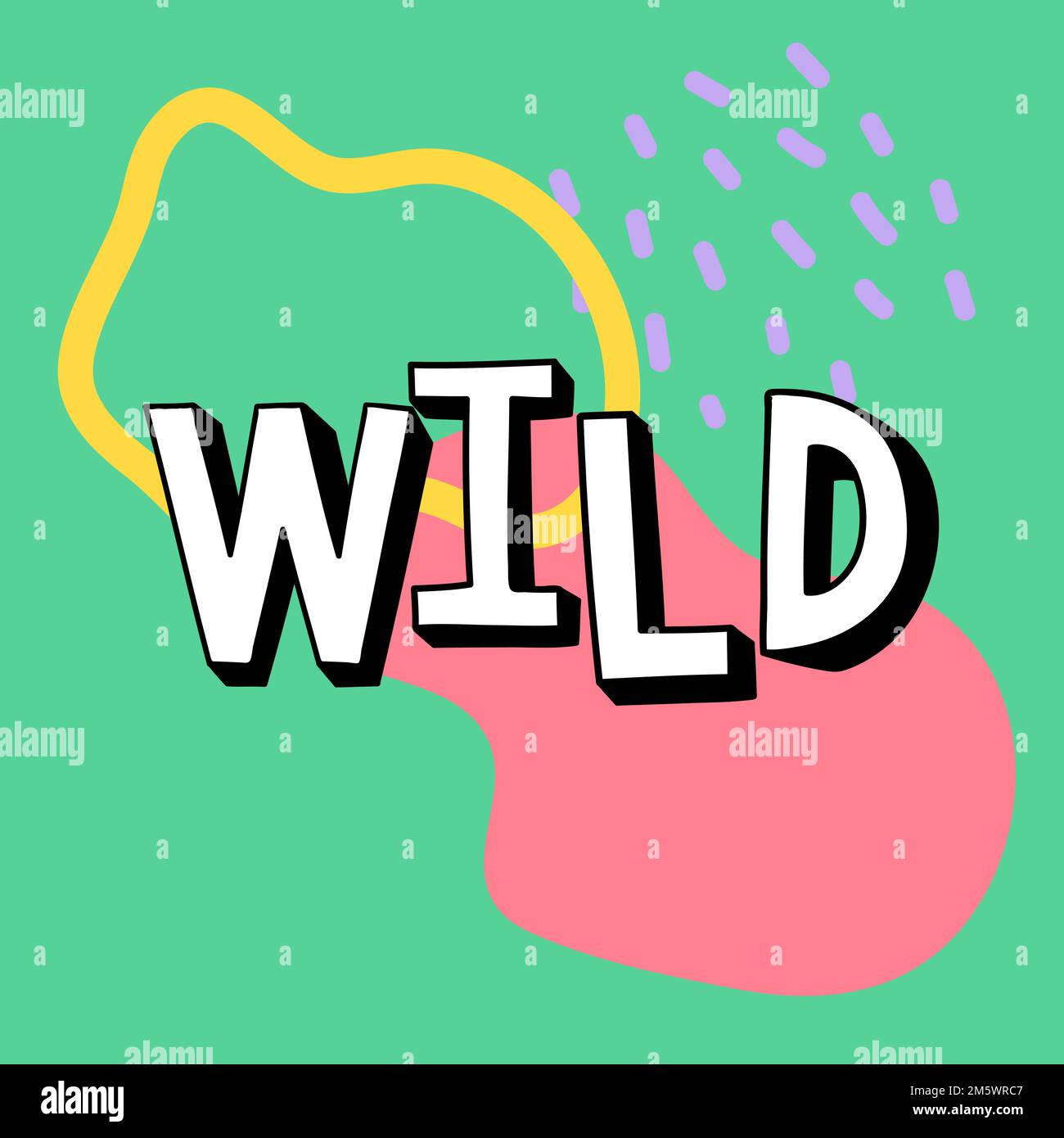 Wild shadow font typography vector Stock Vector Image & Art - Alamy
