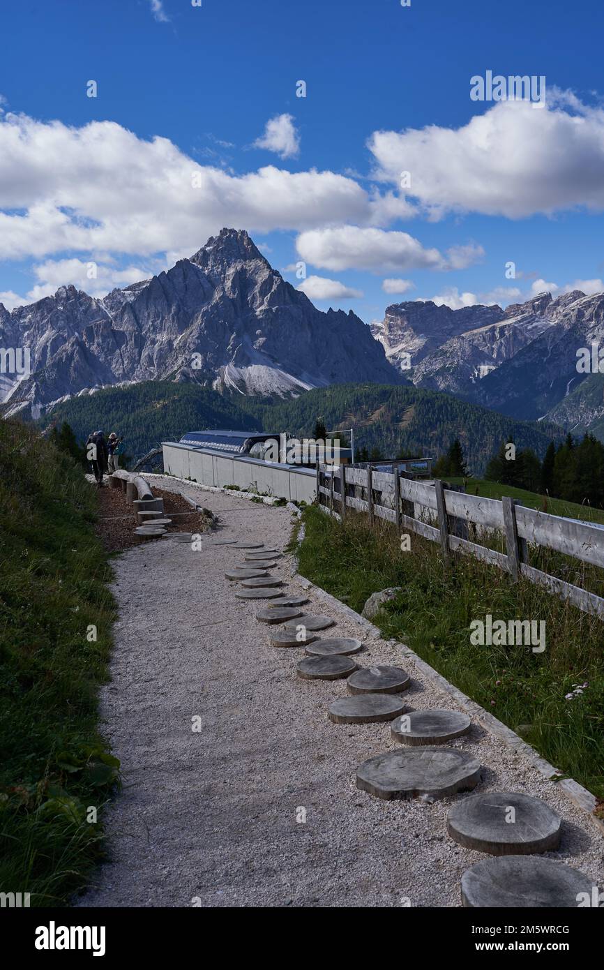 Sexten, Italy - September 19, 2022 - the premium 10-seater “HELMJET ...