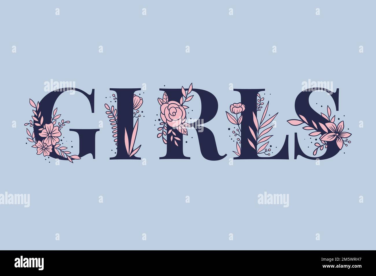Girls typography hi-res stock photography and images - Alamy