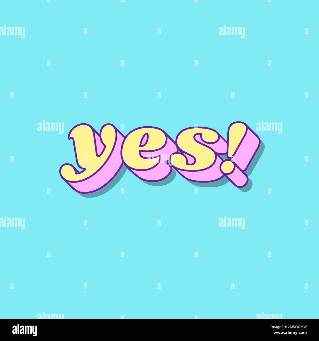 Yes! word funky typography vector Stock Vector Image & Art - Alamy Yes! word funky typography vector Stock Vector Image & Art - Alamy