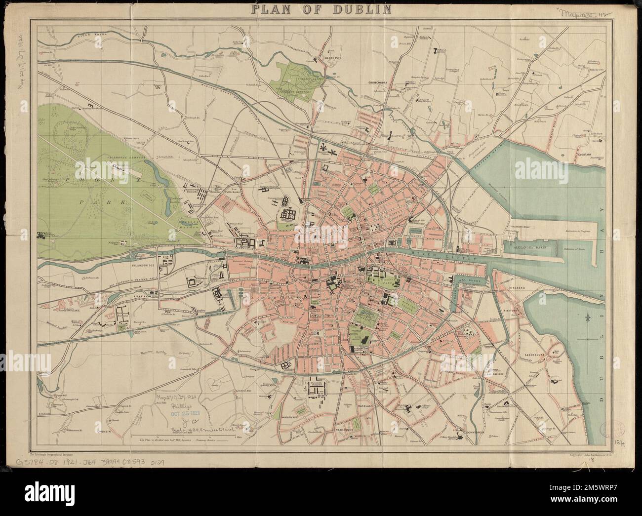 Plan of Dublin. Date of publication estimated from date of acquisition ...
