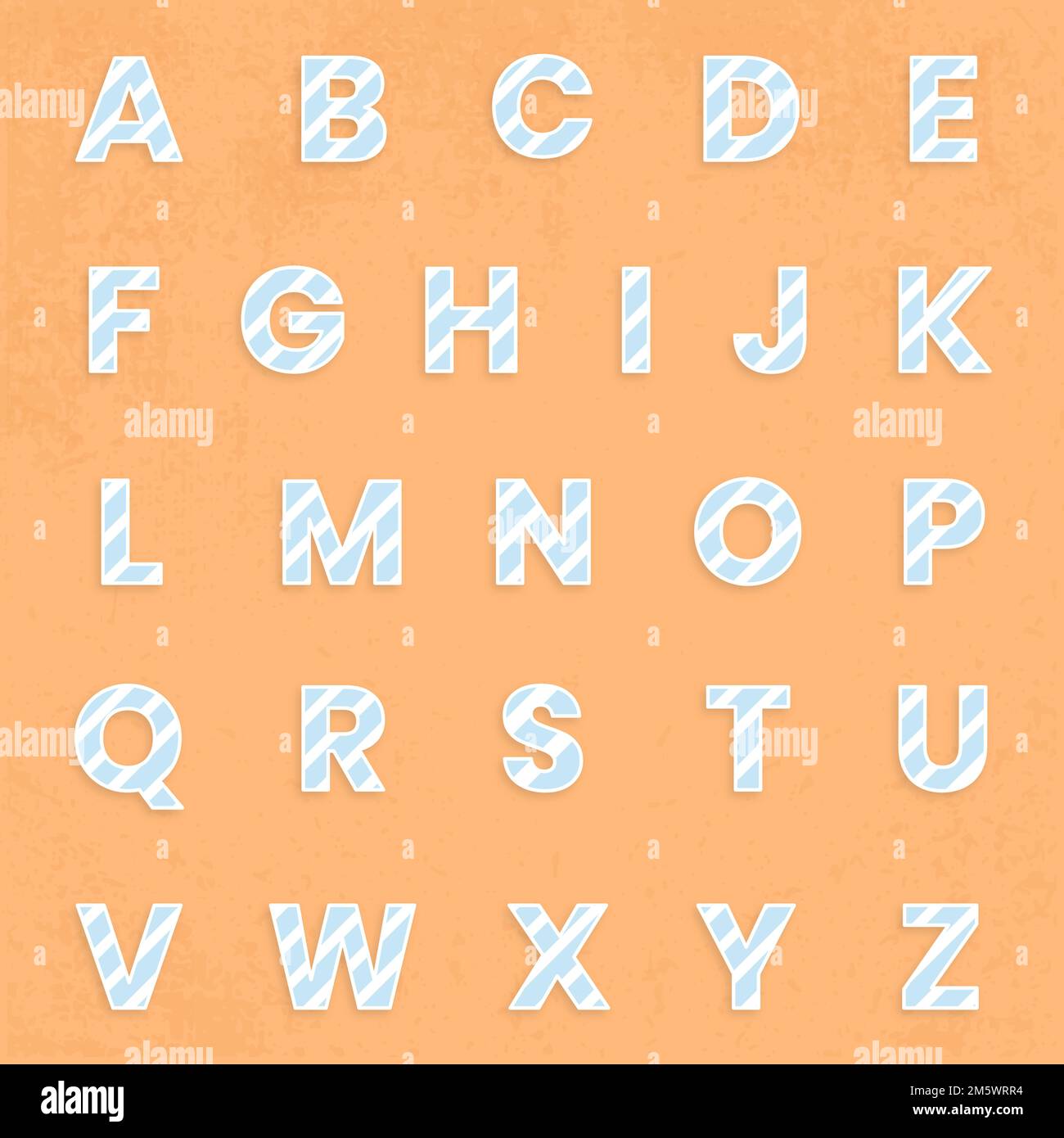A-z alphabet set typography vector for kids Stock Vector Image & Art ...