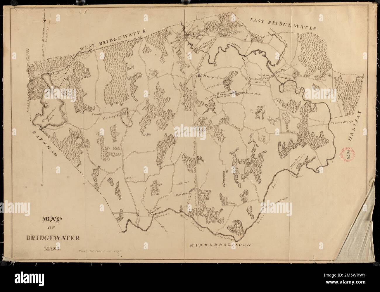 Plan of Bridgewater, surveyor's name not given, dated 1830 ...