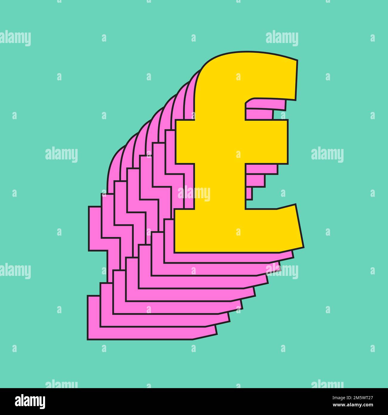 Multilayer font hi-res stock photography and images - Alamy