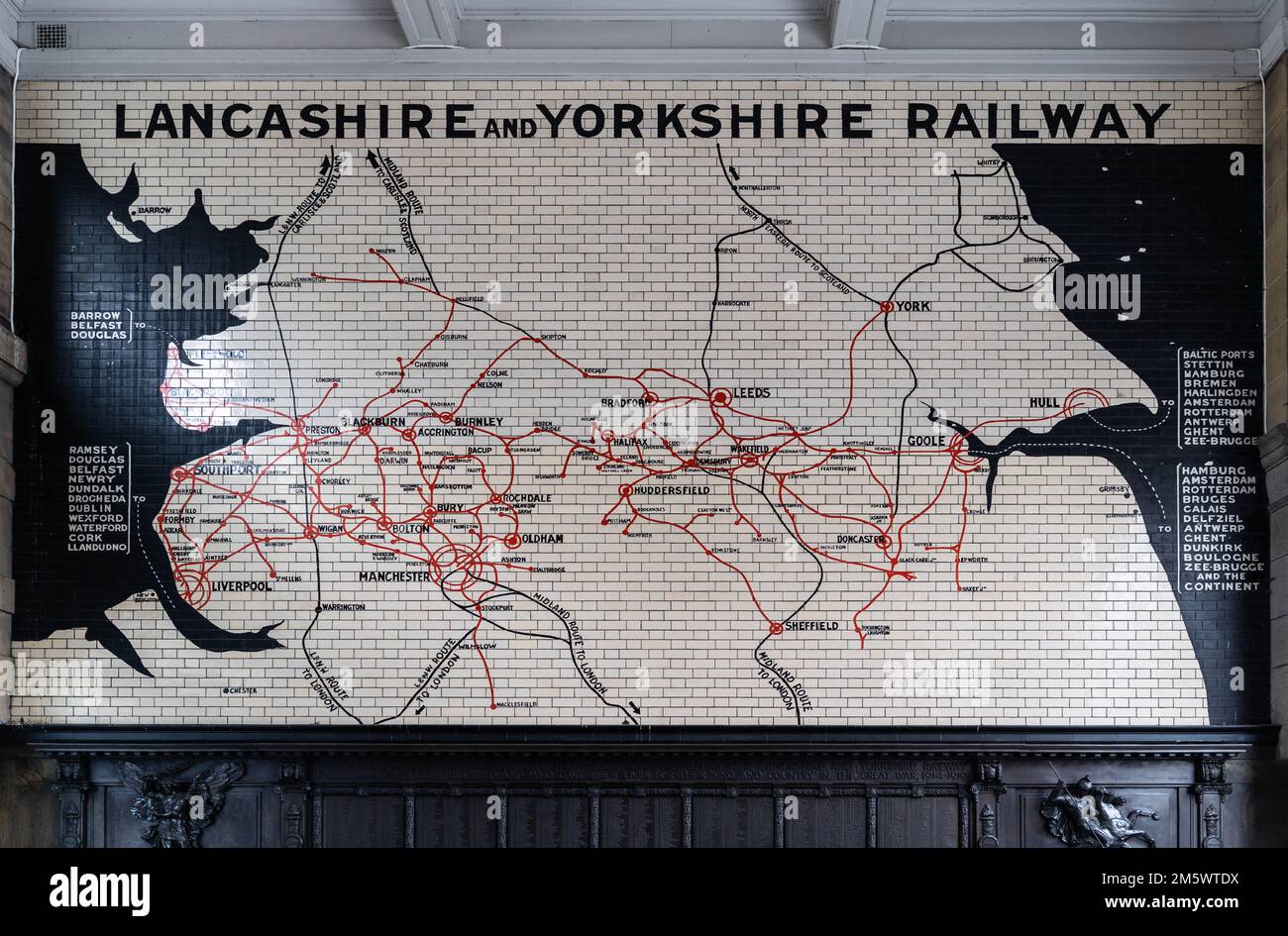 Manchester victoria map hi-res stock photography and images - Alamy