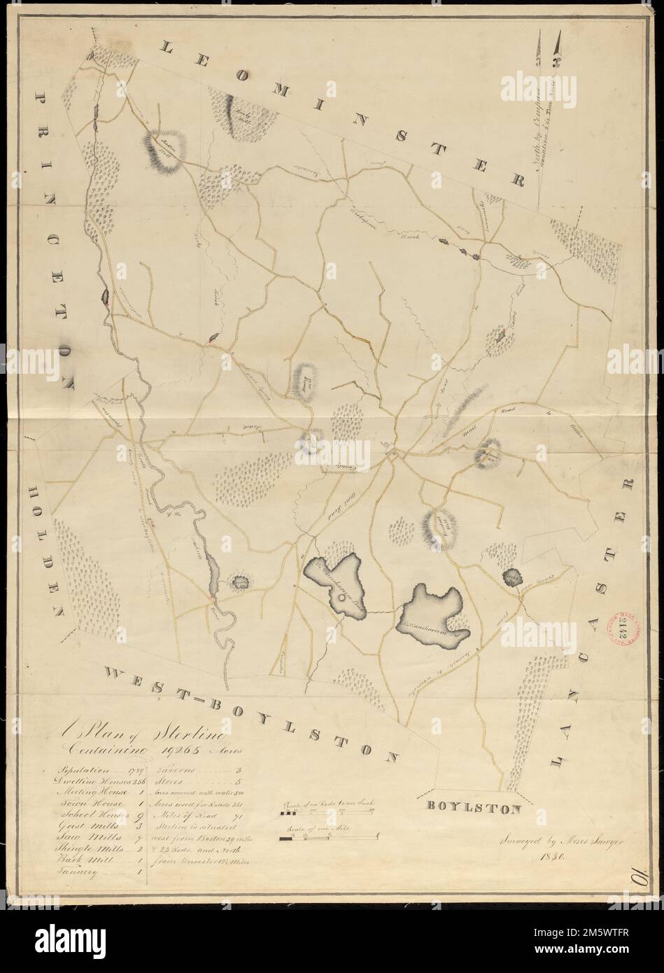 Sterling county map hi-res stock photography and images - Alamy