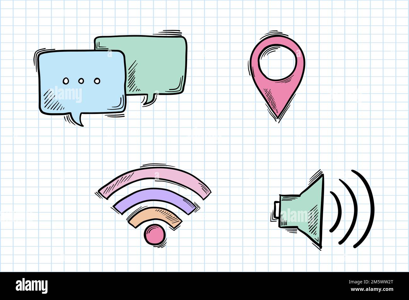 Pin location social media Stock Vector Images - Alamy