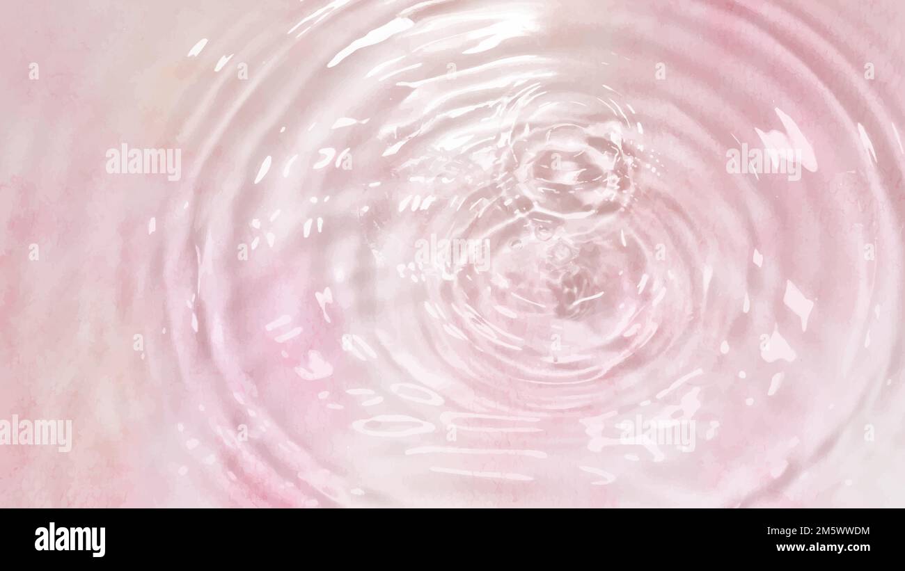 Vector pink water drop circle ripple background Stock Vector Image ...