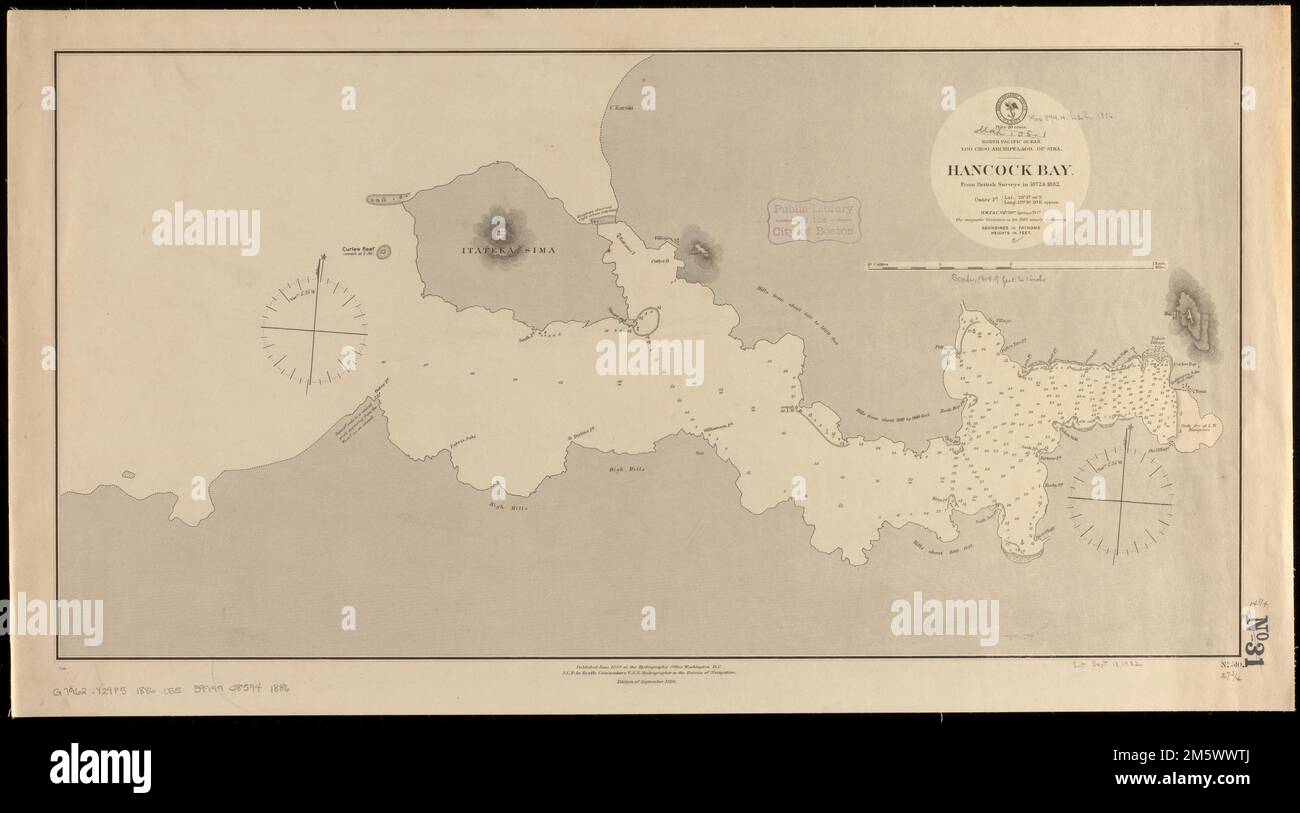 North Pacific Ocean, Loo Choo Archipelago-- Ou-sima, Hancock Bay : from ...