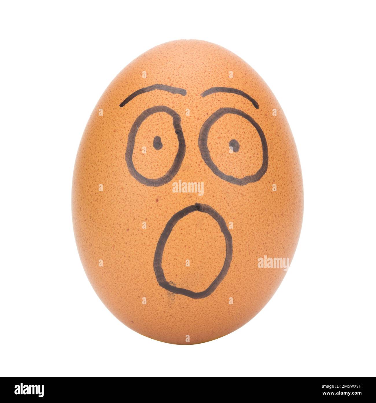 egg face shocked man concept isolated on white background Stock Photo ...