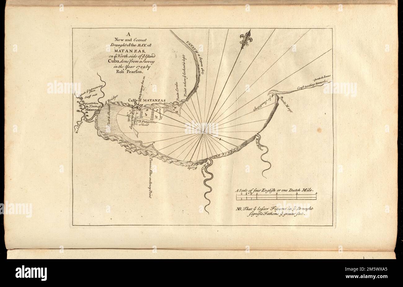 A new and correct draught of the bay of Matanzas : on ye north side of ...
