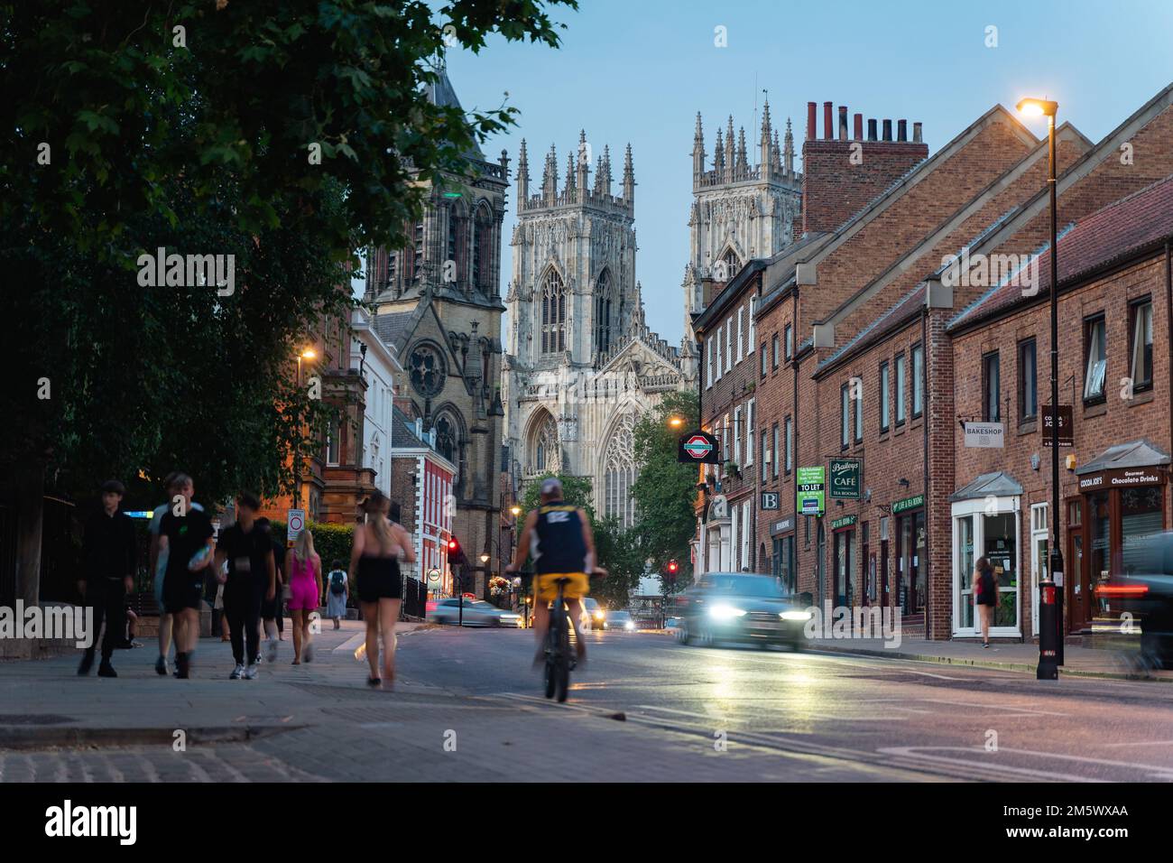 Summer in York - York Minster from City Walls - York, England,UK Stock ...