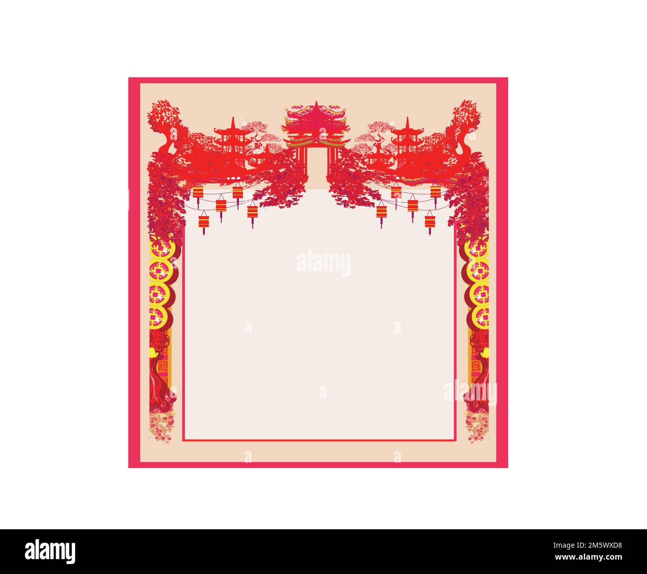 Mid-Autumn Festival for Chinese New Year - frame Stock Vector Image ...