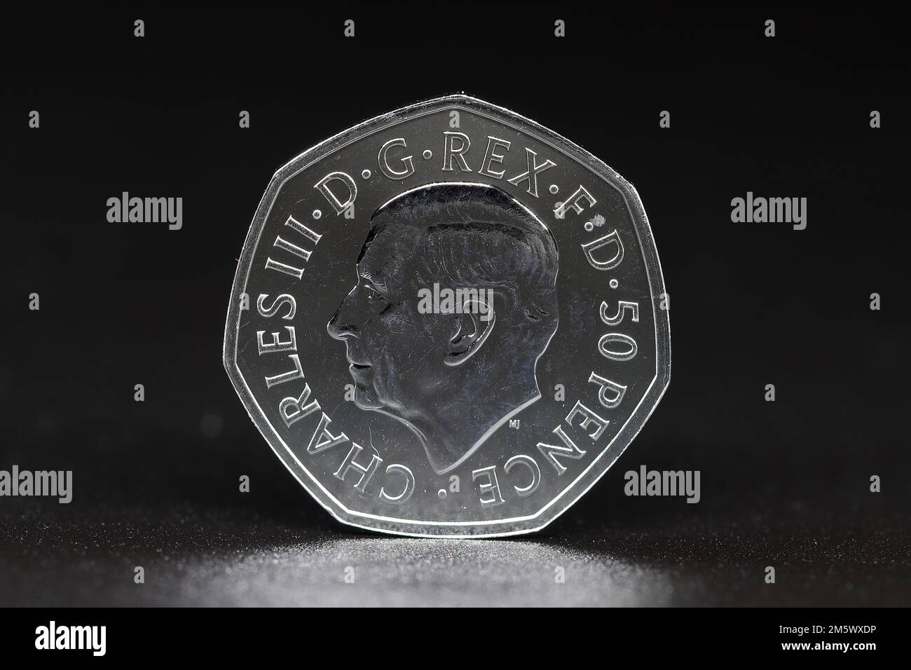 The first 50p coin to feature the first portrait of His Royal Highness ...