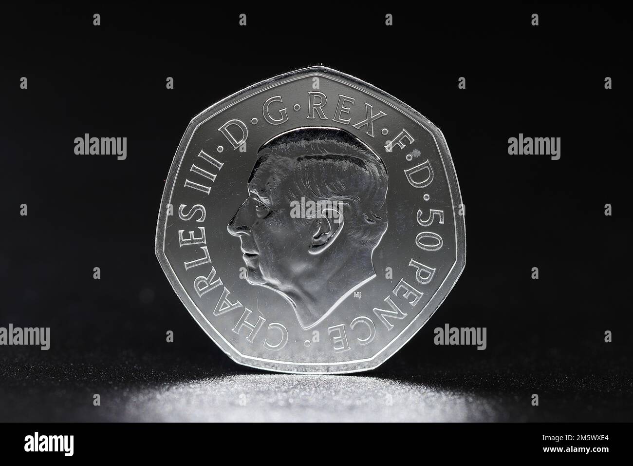 The first 50p coin to feature the first portrait of His Royal Highness ...