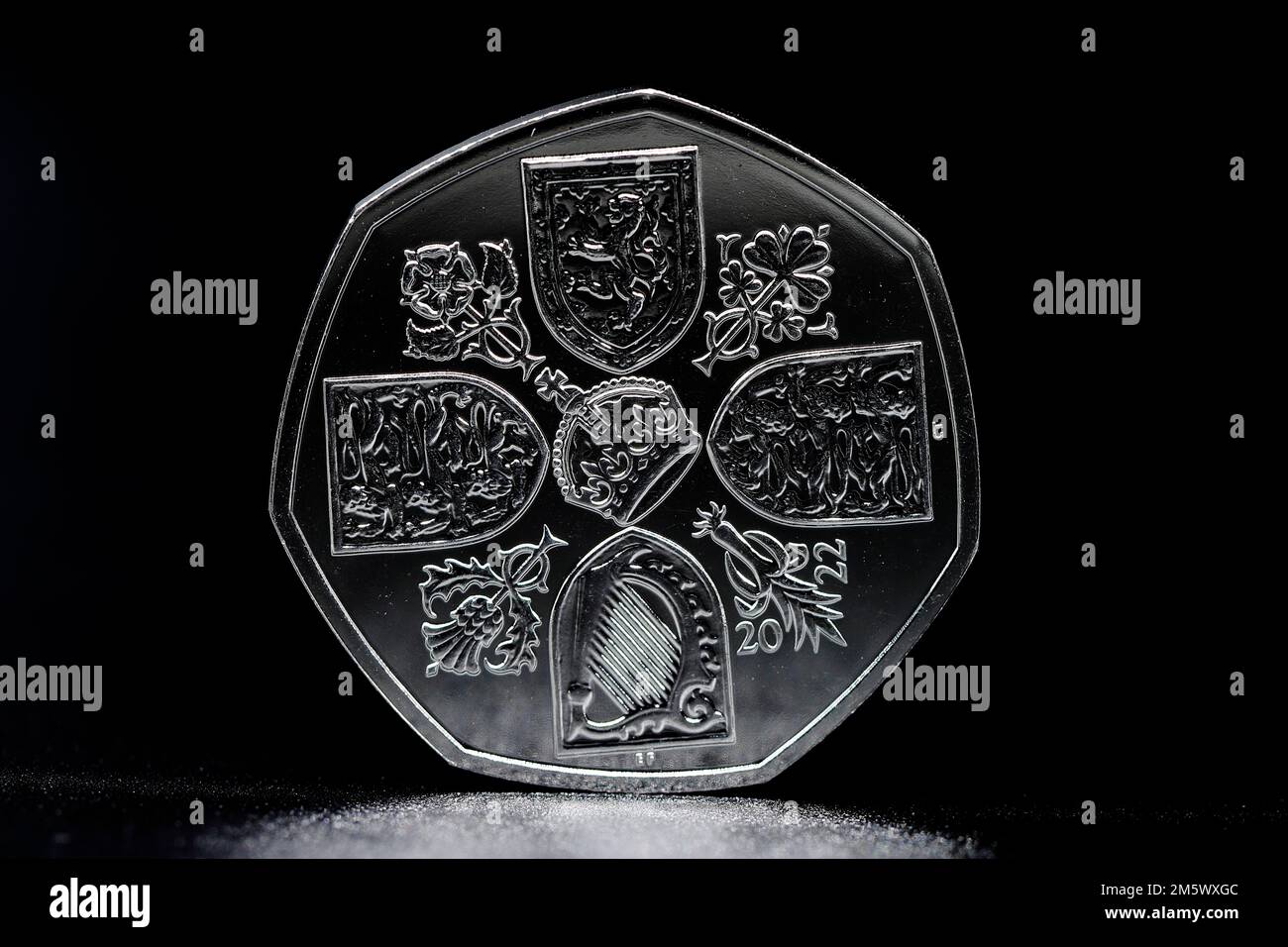 The first 50p coin to feature the first portrait of His Royal Highness ...