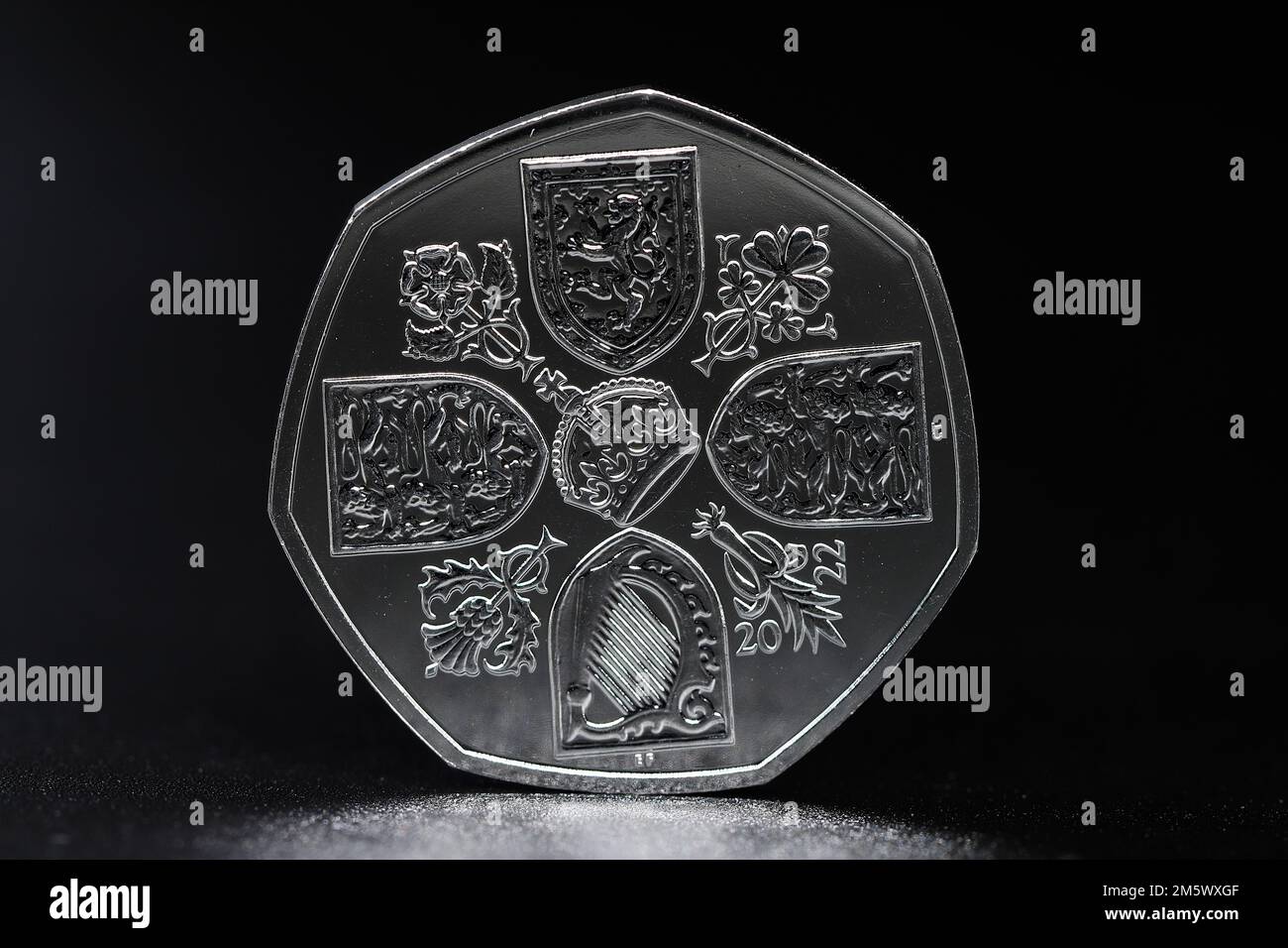 The first 50p coin to feature the first portrait of His Royal Highness ...