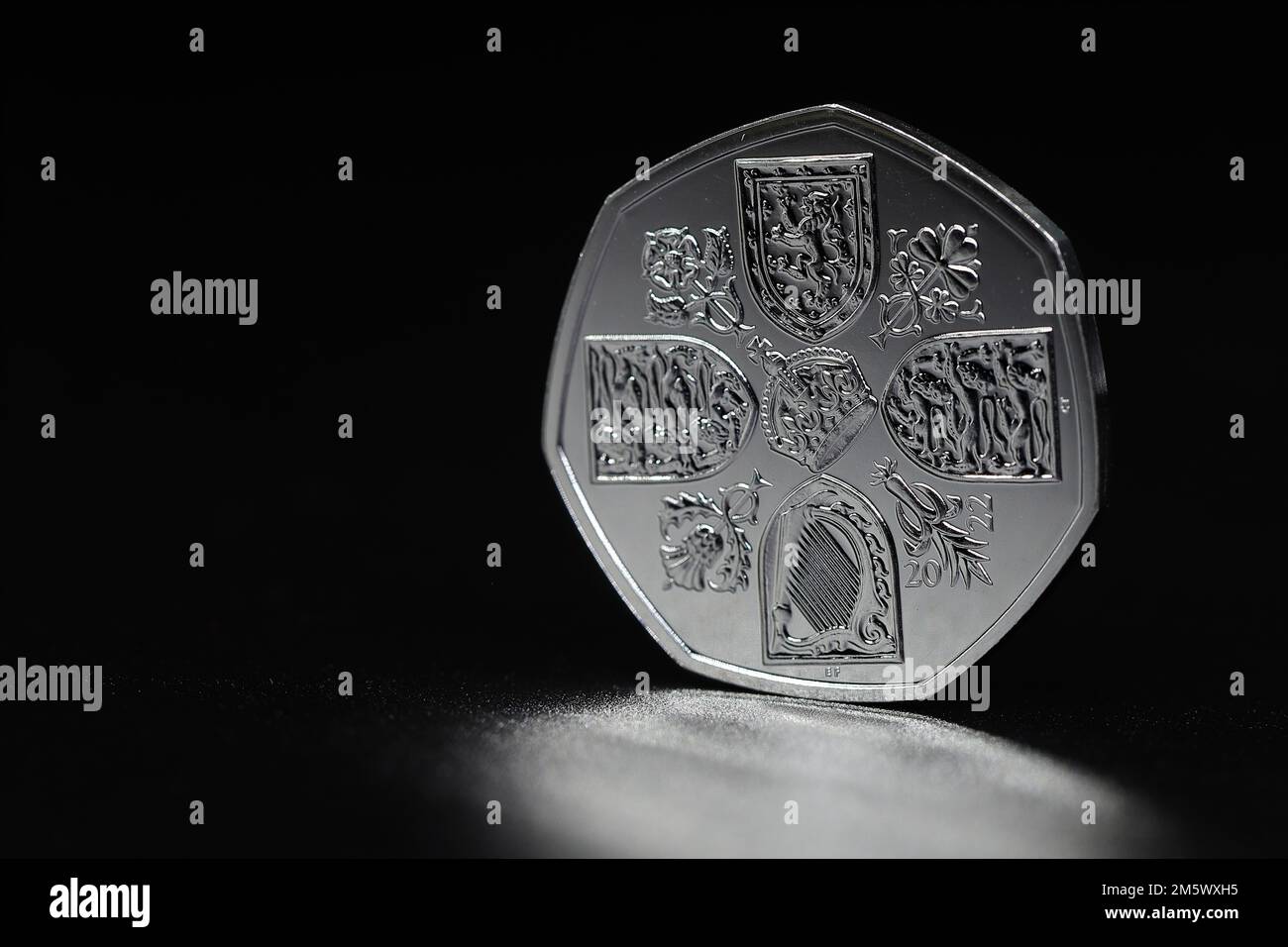 The first 50p coin to feature the first portrait of His Royal Highness ...
