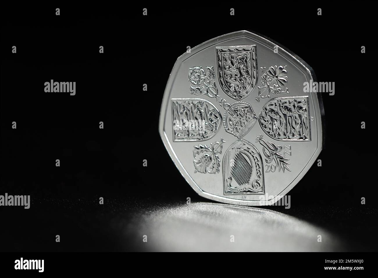 The first 50p coin to feature the first portrait of His Royal Highness ...