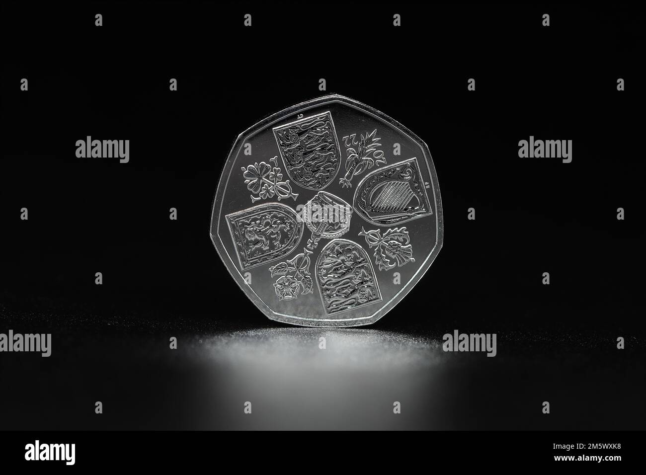 The first 50p coin to feature the first portrait of His Royal Highness ...