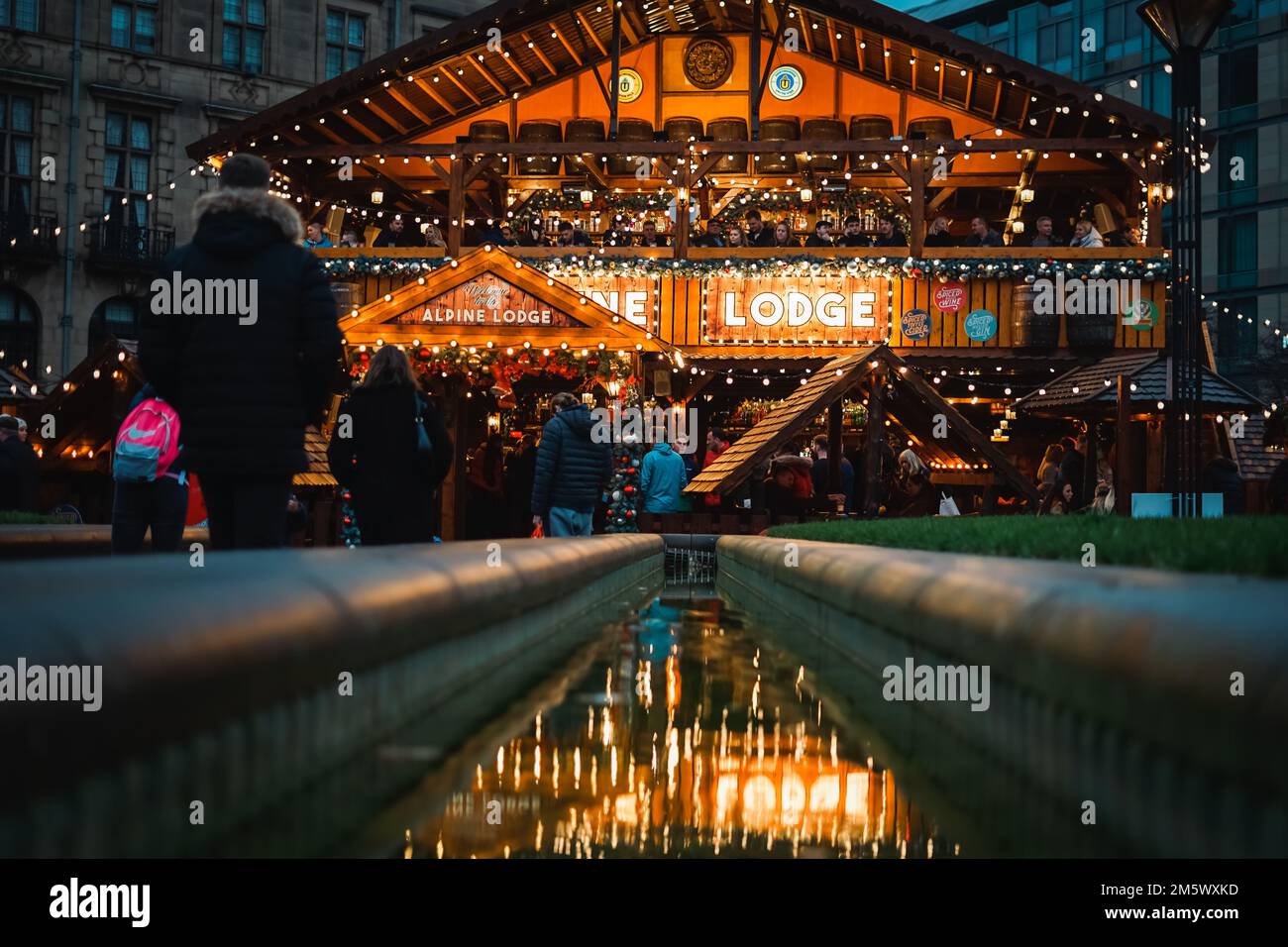 Sheffield Christmas Markets, Sheffield, England, UK Stock Photo - Alamy