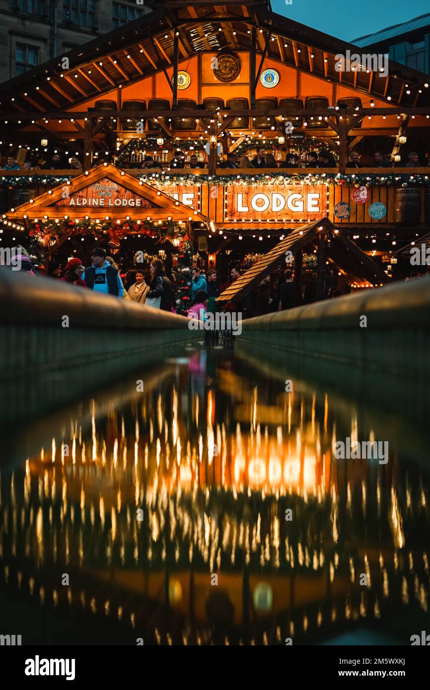 Sheffield Christmas Markets, Sheffield, England, UK Stock Photo - Alamy