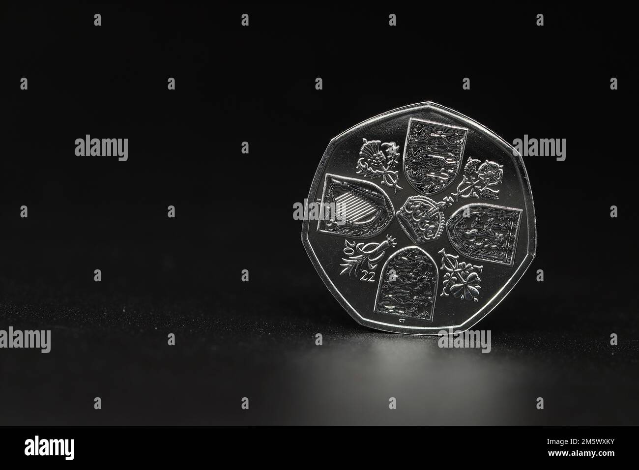 The first 50p coin to feature the first portrait of His Royal Highness ...