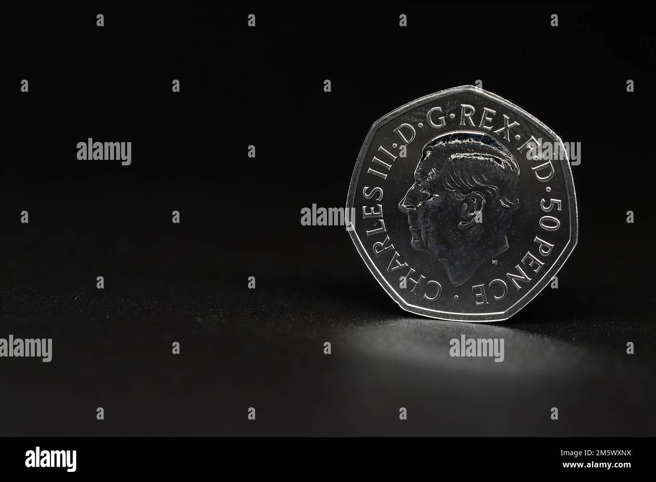 The first 50p coin to feature the first portrait of His Royal Highness ...