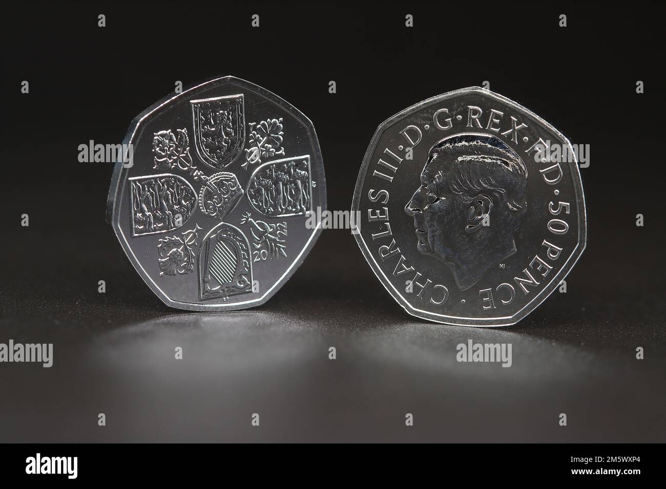 The first 50p coin to feature the first portrait of His Royal Highness ...