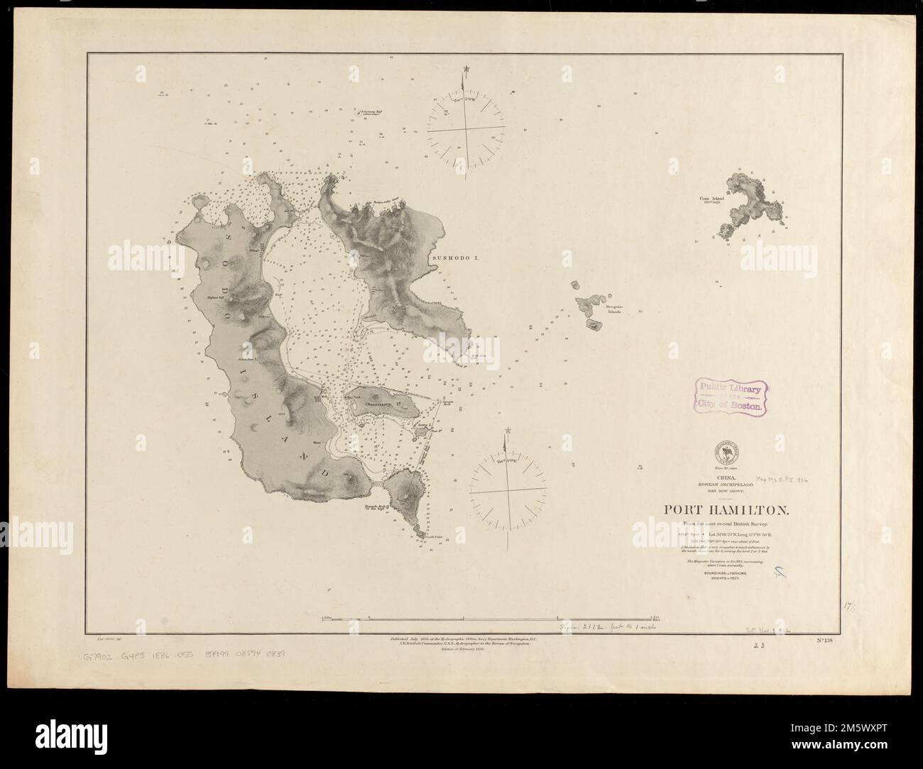 China, Korean Archipelago, Nan How Group, Port Hamilton : from the most ...