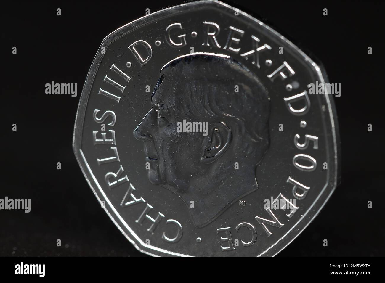 The first 50p coin to feature the first portrait of His Royal Highness ...