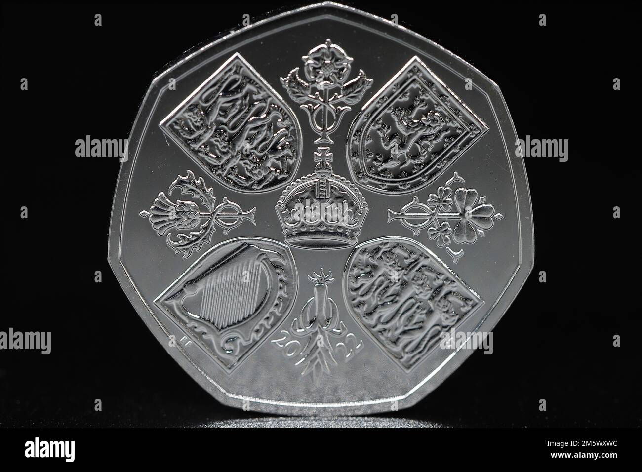 The first 50p coin to feature the first portrait of His Royal Highness ...