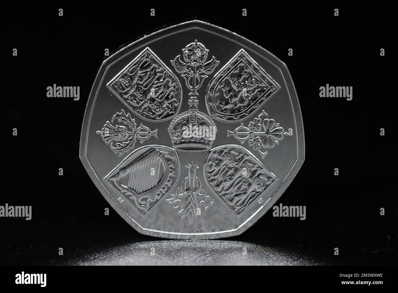 The first 50p coin to feature the first portrait of His Royal Highness ...