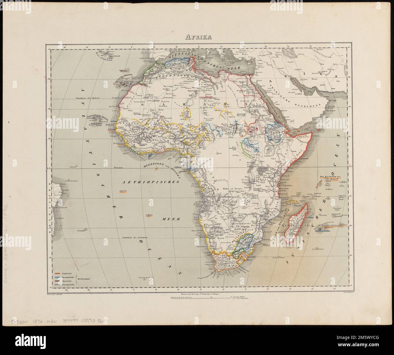 East africa map outline hi-res stock photography and images - Alamy