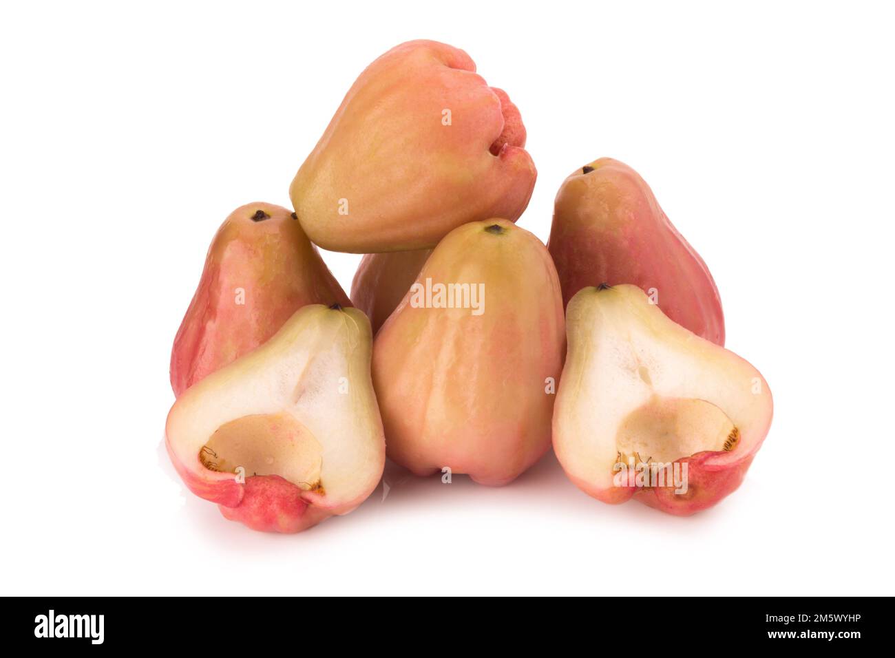 Rose apples isolated on white background Stock Photo - Alamy