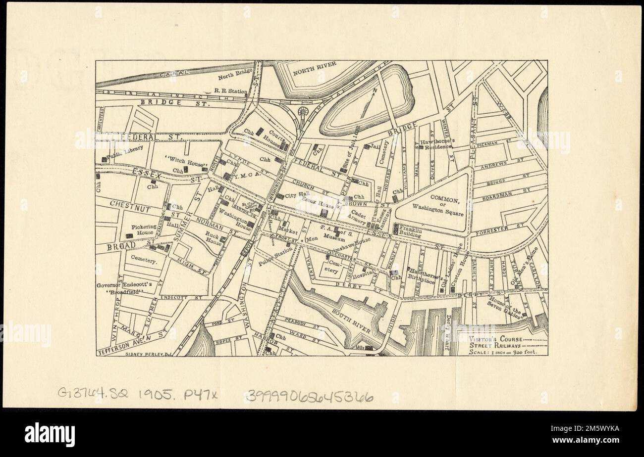 Historical map of salem hi-res stock photography and images - Alamy