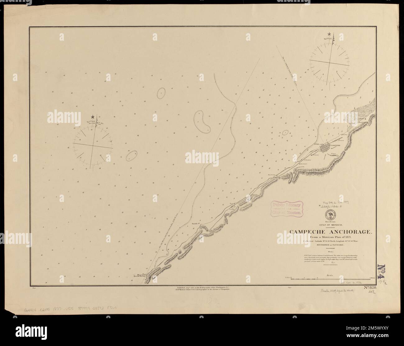 Gulf of Mexico, Campeche anchorage : from a Mexican plan of 1871 ...