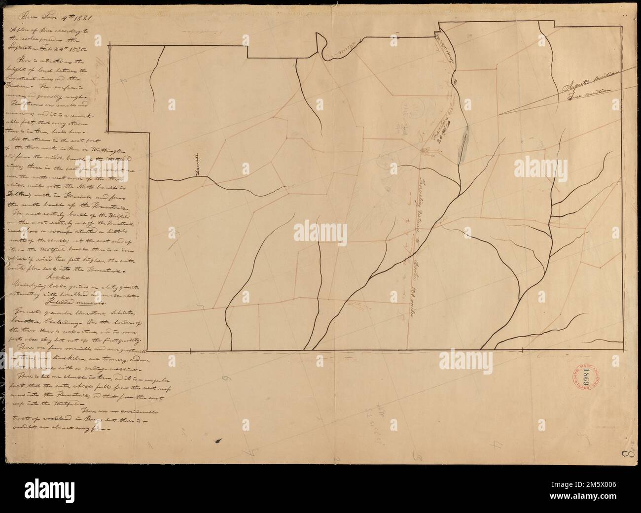 Plan of Peru, surveyor's name not given, dated January 4, 1831 ...