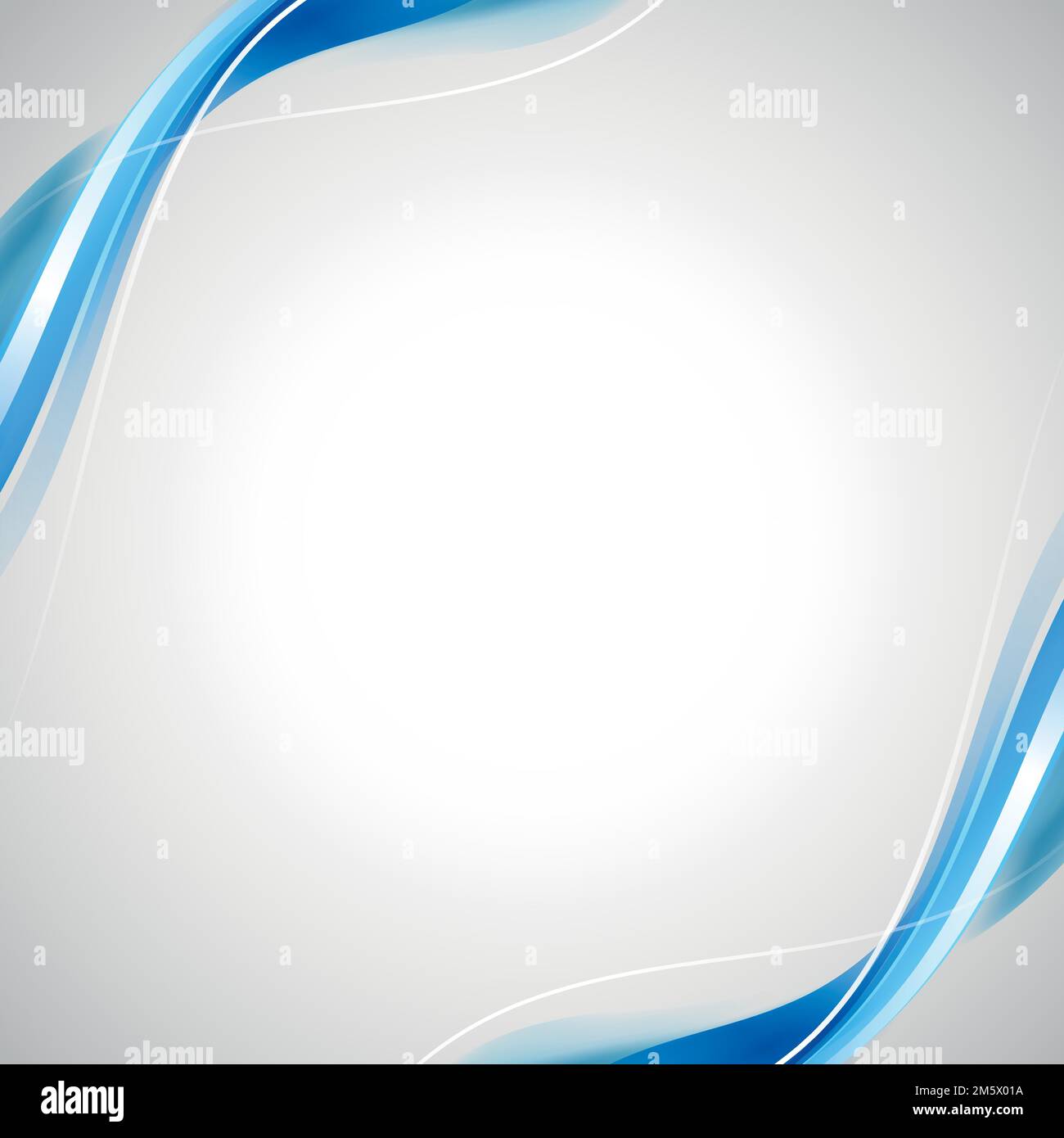 Blue curve frame template vector Stock Vector Image & Art - Alamy