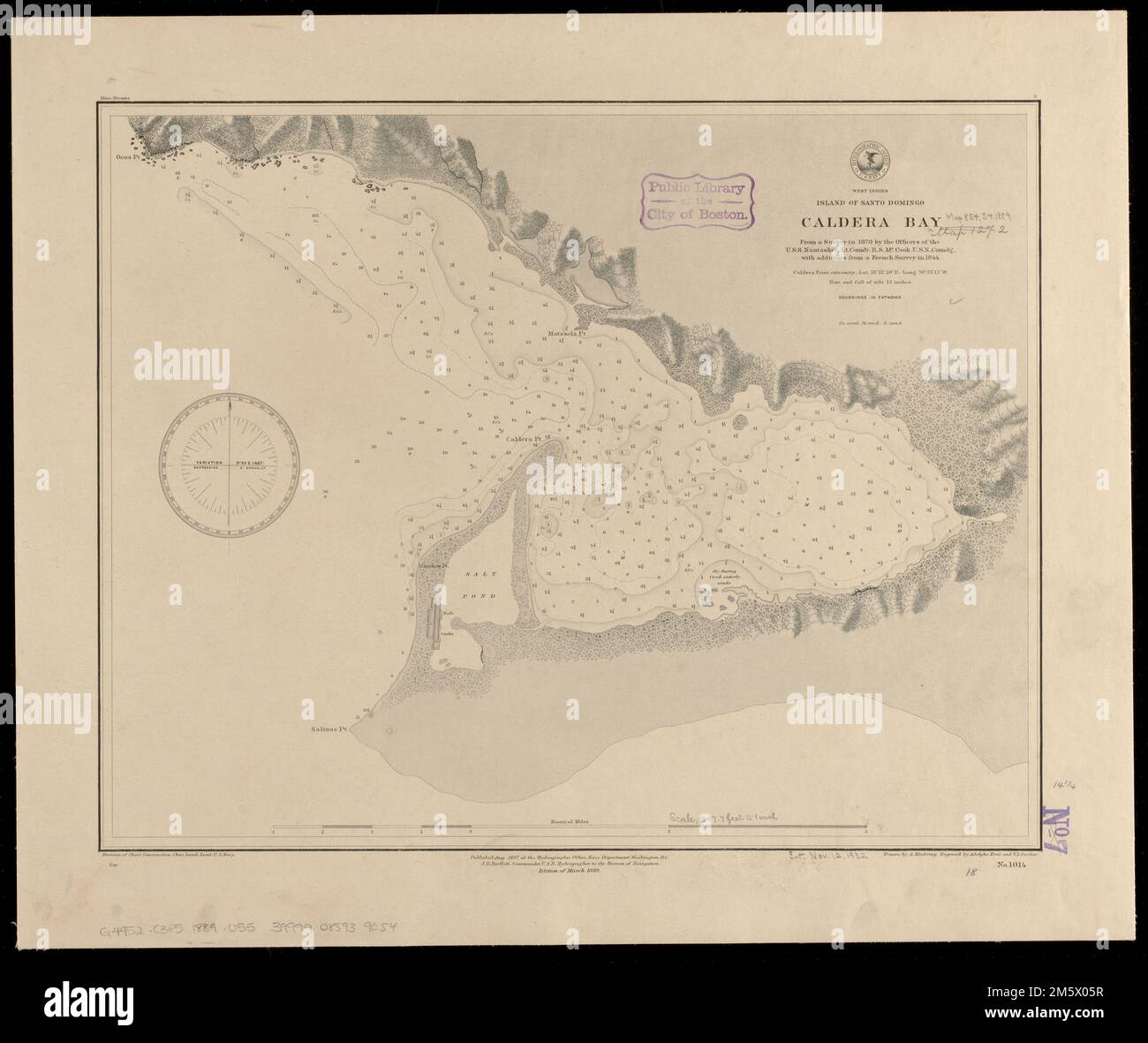 West Indies, island of Santo Domingo, Caldera Bay : from a survey in ...