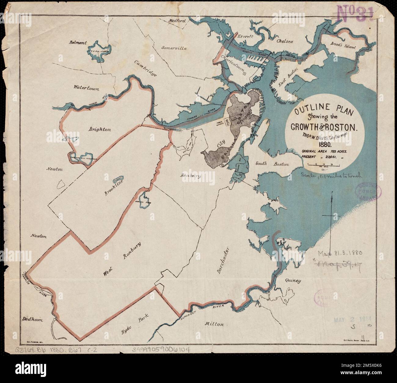 Outline map boston showing hi-res stock photography and images - Alamy