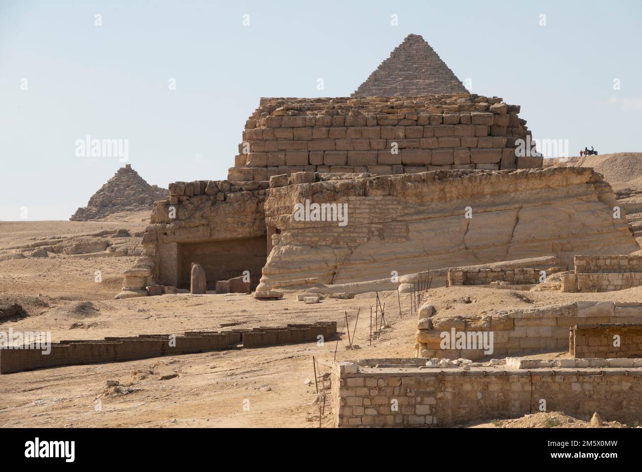 Giza Pyramids on the Giza Plateau, Cairo, Egypt Stock Photo - Alamy