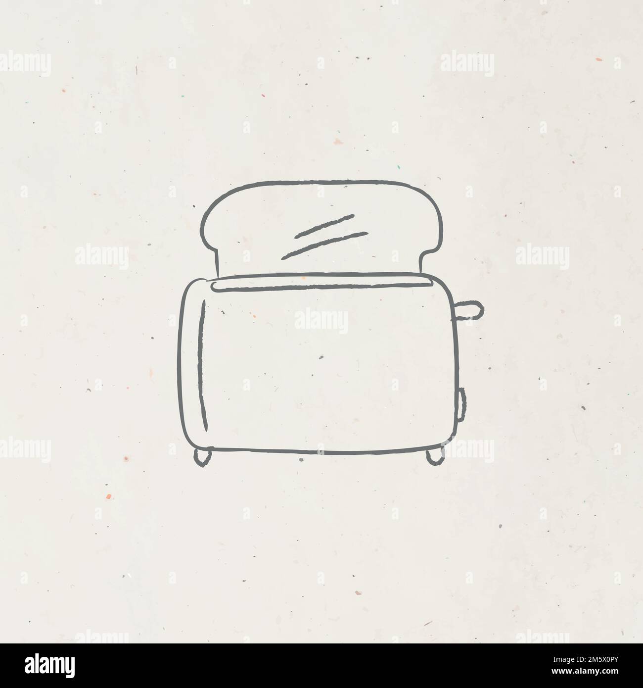 Doodle bread toaster design resource vector Stock Vector Image & Art ...