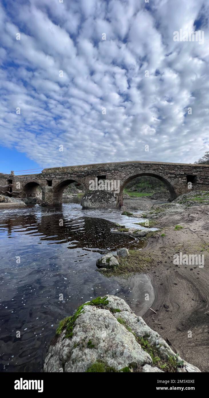 The Mocha Bridge over the Tamuja River Stock Photo - Alamy