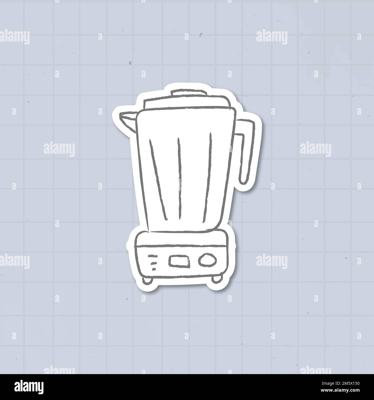Doodle kitchen blender sticker vector Stock Vector Image & Art - Alamy
