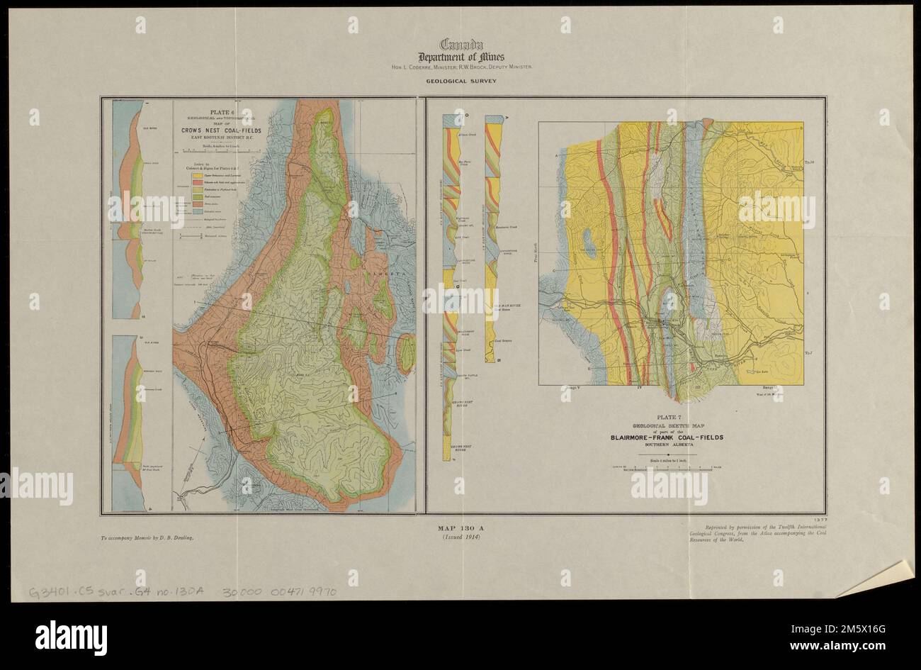 Geological and topographical map of Crows Nest coal-fields, East ...