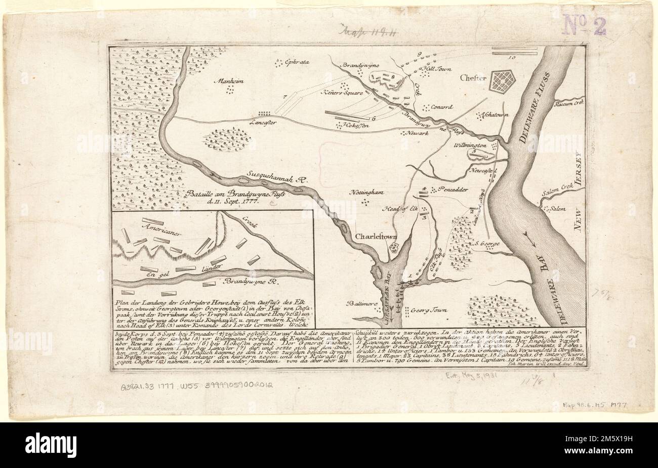 Brandywine Battlefield Map