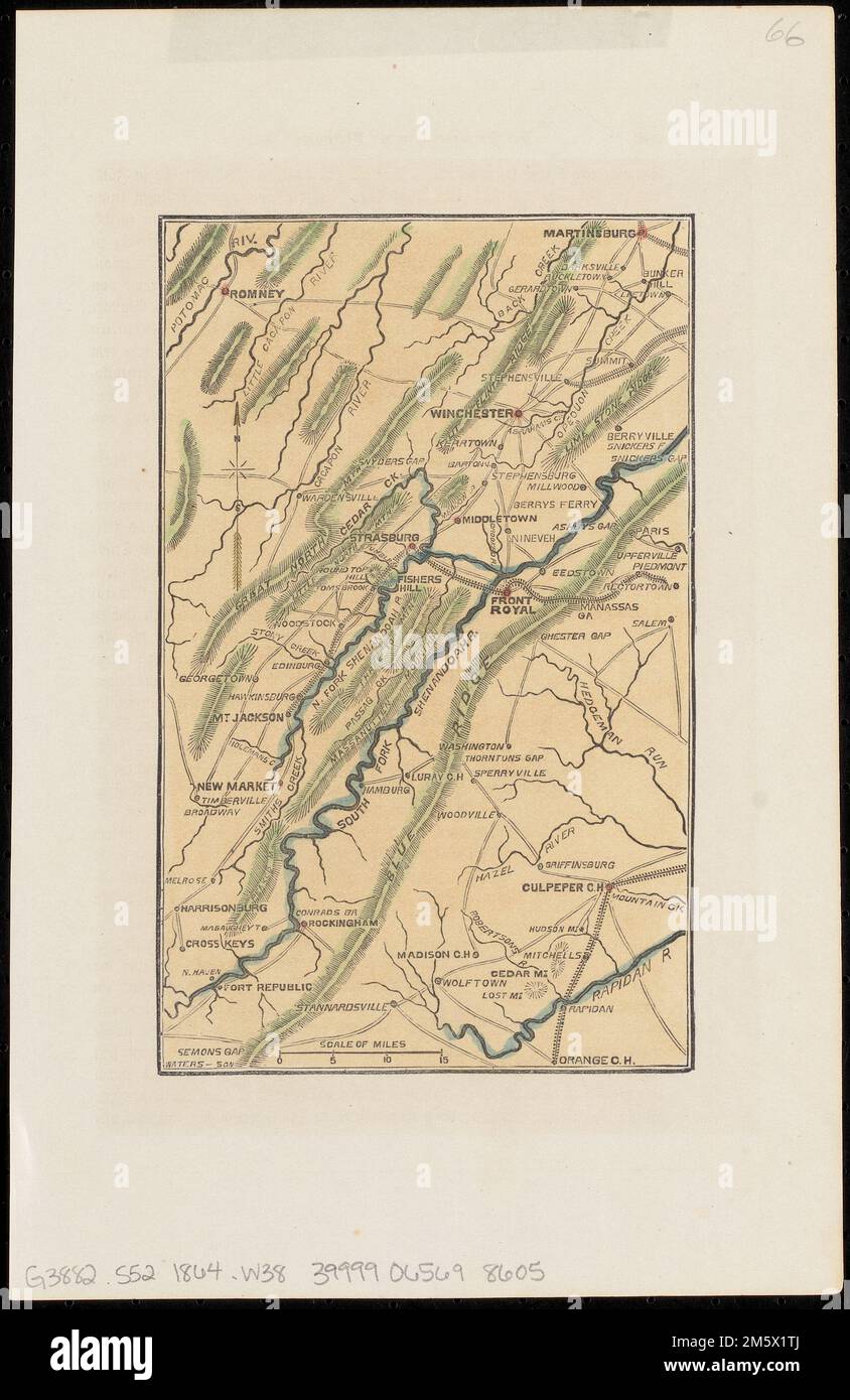 Map of the Shenandoah Valley. Relief shown by hachures.... , Shenandoah ...
